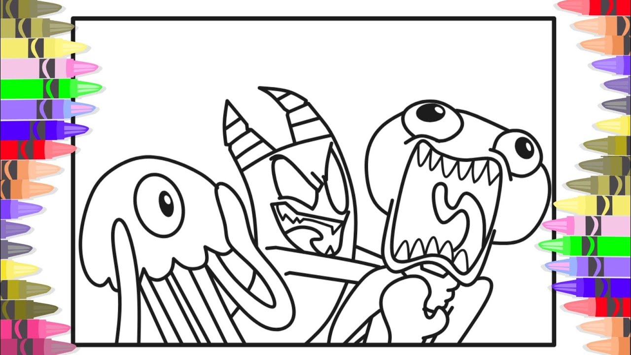 Garten Of Banban 4 Coloring Pages | EVIL BANBAN BACKSTORY!? | Creative ...
