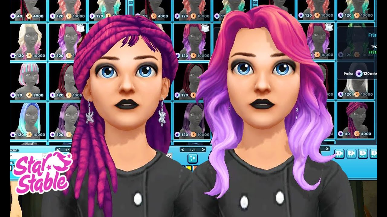 ALLE Frisuren für den neuen Charakter! 💕 STAR STABLE ONLINE 💕 - YouTube