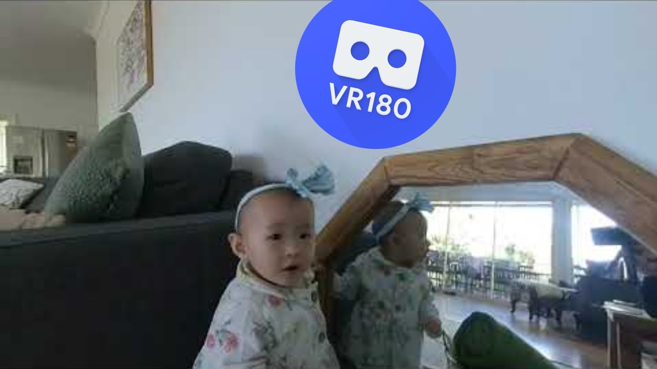 [VR180 VR 3D] Baby Haley Mirror Interaction @ Kulara Views Lake House ...