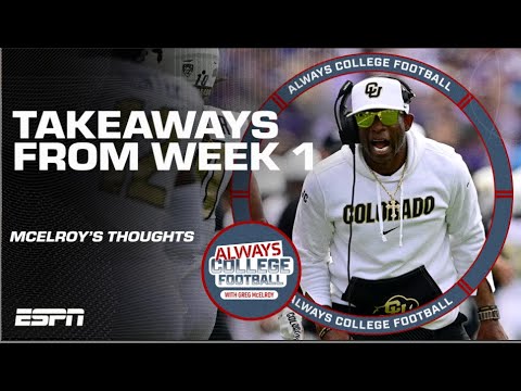 FSU Dominates, Colorado’s statement win & takeaways from Week 1 ...