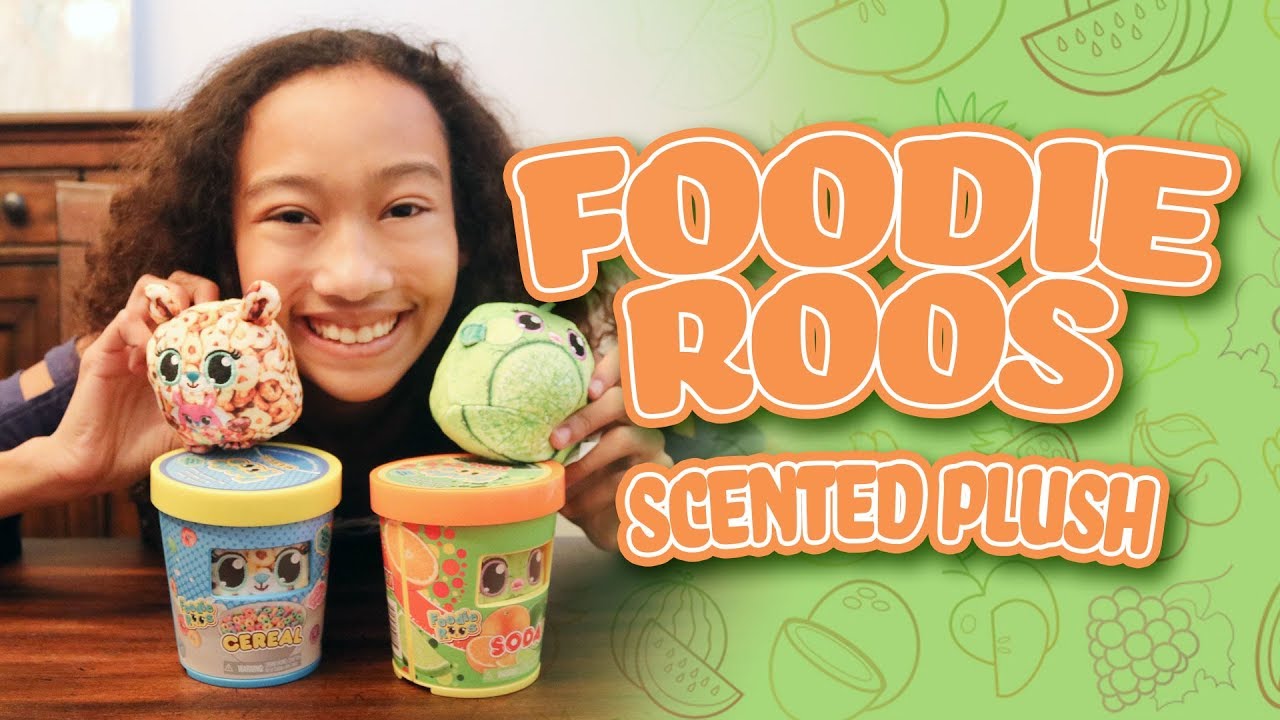 Foodie Roos Scented Plush Food Unboxing/Review - YouTube