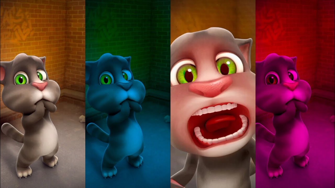 Learn Colors With Talking Tom Cartoon - YouTube