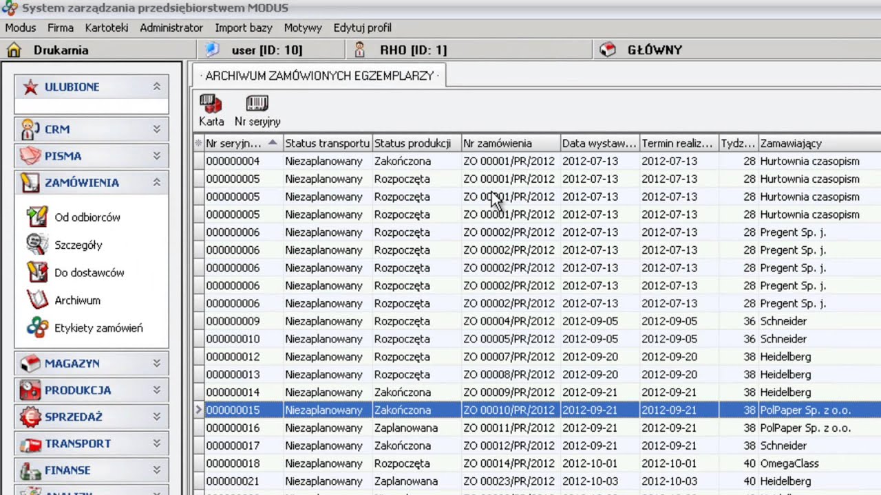 Modus ERP - Archiwum - YouTube