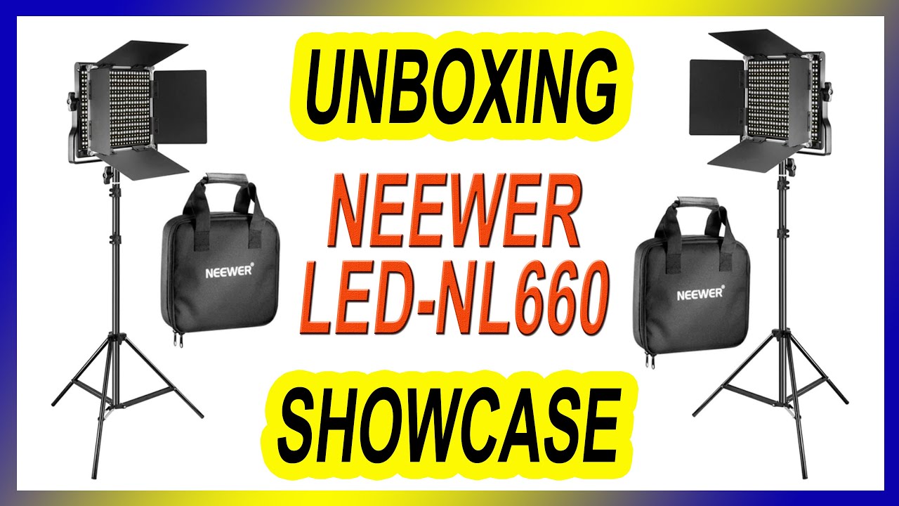 UNBOXING & USING: Neewer LED-NL660 Light Kit | LED Film & Video ...