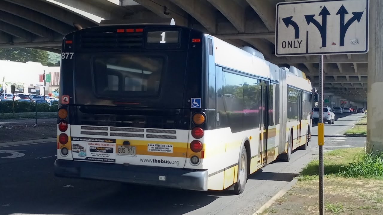 TheBus Honolulu (HI) Route 1 Kahala Mall Bus 877 [2015 New Flyer ...