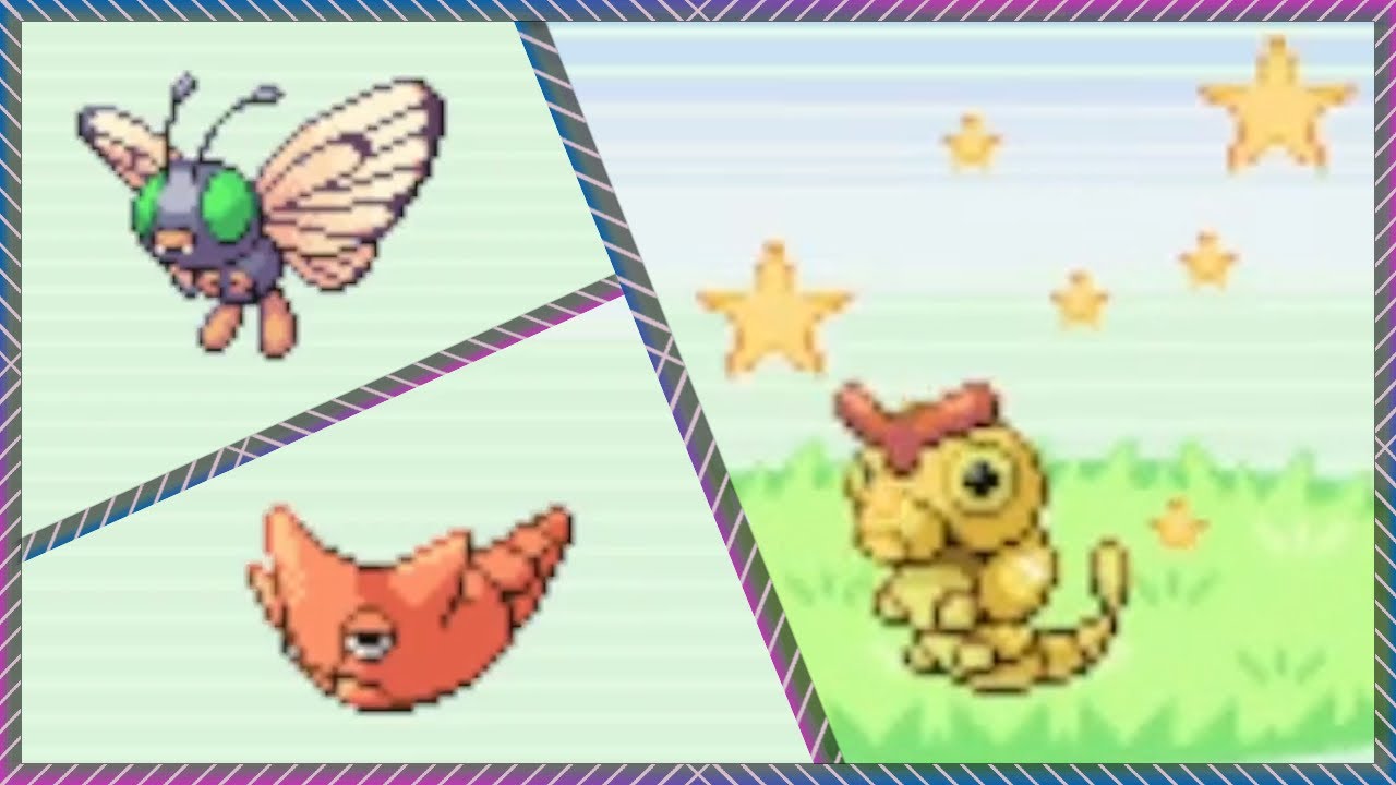 LIVE RANDOM Shiny Caterpie & Evolutions in Pokemon LeafGreen - YouTube