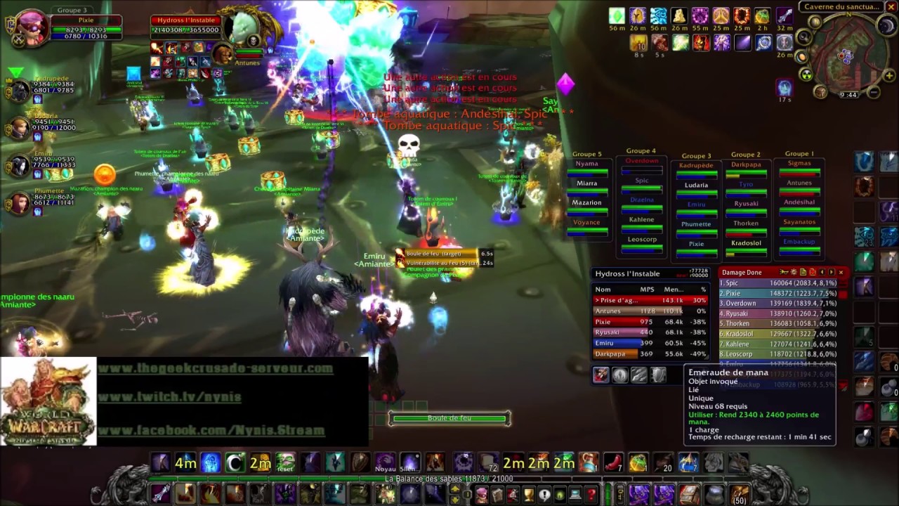 Hydross l'instable (Geekcrusade) Mage - YouTube