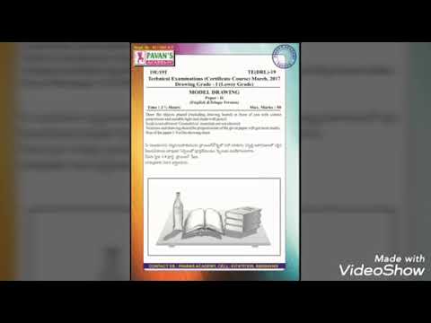 Drawing lower Grade paper 2 Model Drawing - YouTube