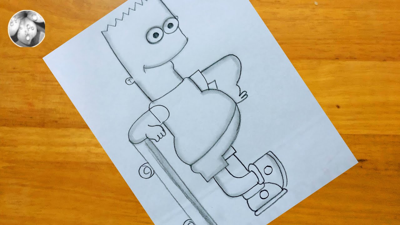 How to draw Bart simpson/ easy simpson drawing || cartoon drawing - YouTube
