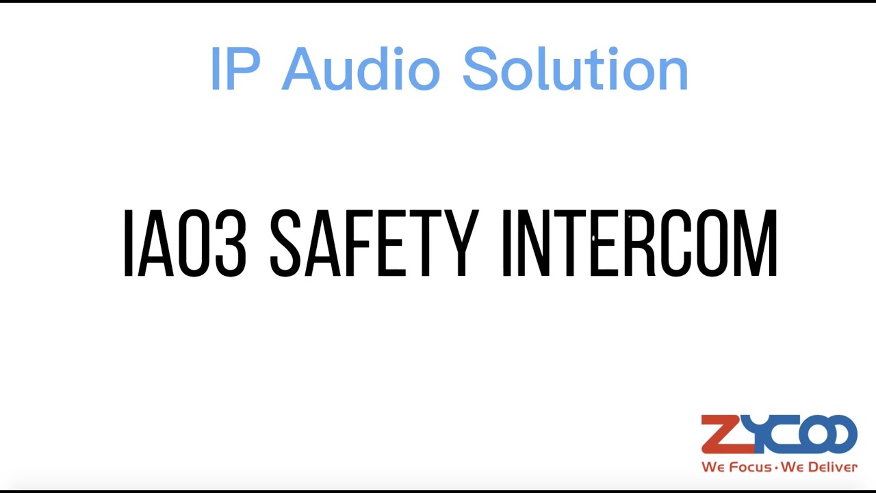 【Demonstration】- IA03 Safety Intercom - YouTube