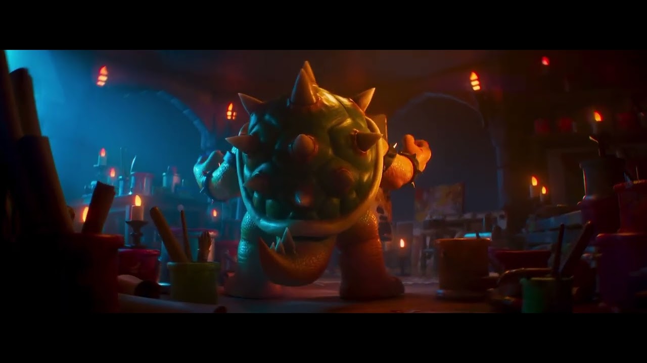 Super Mario Galaxy Movie, Bowser Painting Green Screen - YouTube