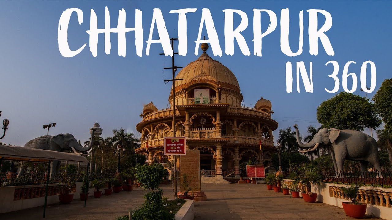 Never seen before 360 virtual walking tour inside Chhatarpur temple ...