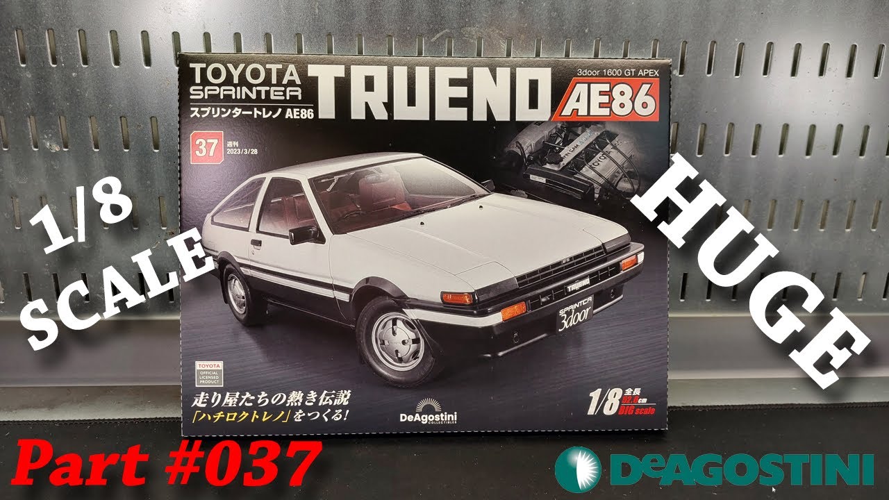 HUGE Toyota AE86 Model Kit Part #037! | DeAgostini 1/8 Scale Toyota ...