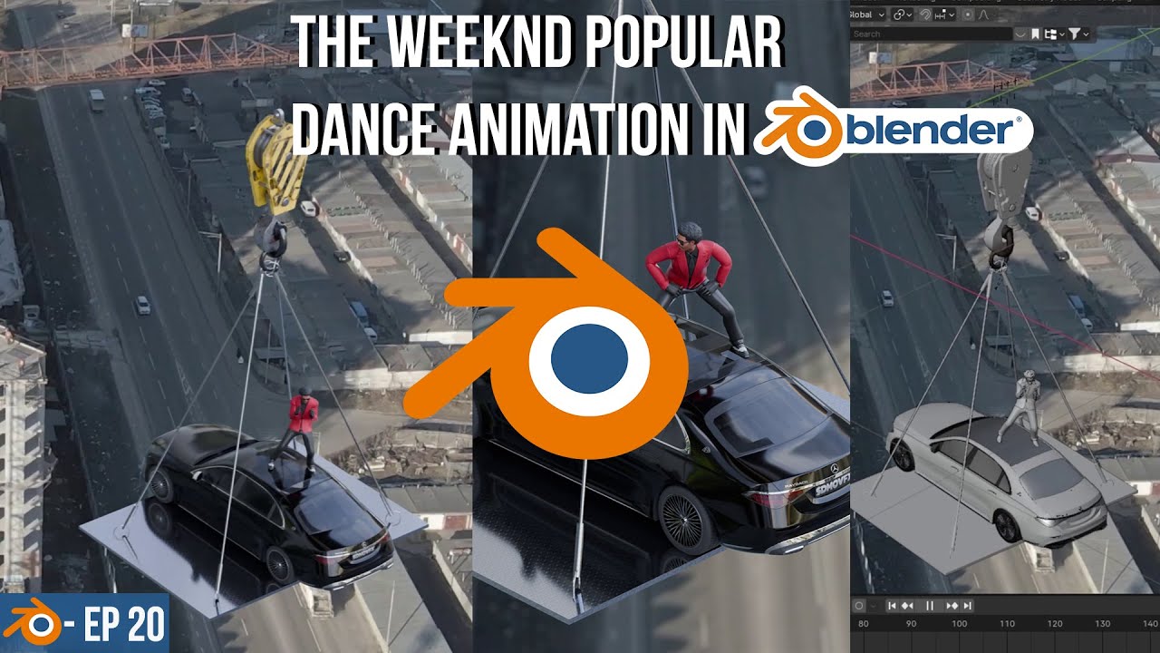 The Weeknd Popular Dance Animation in Blender Tutorial l Manual ...