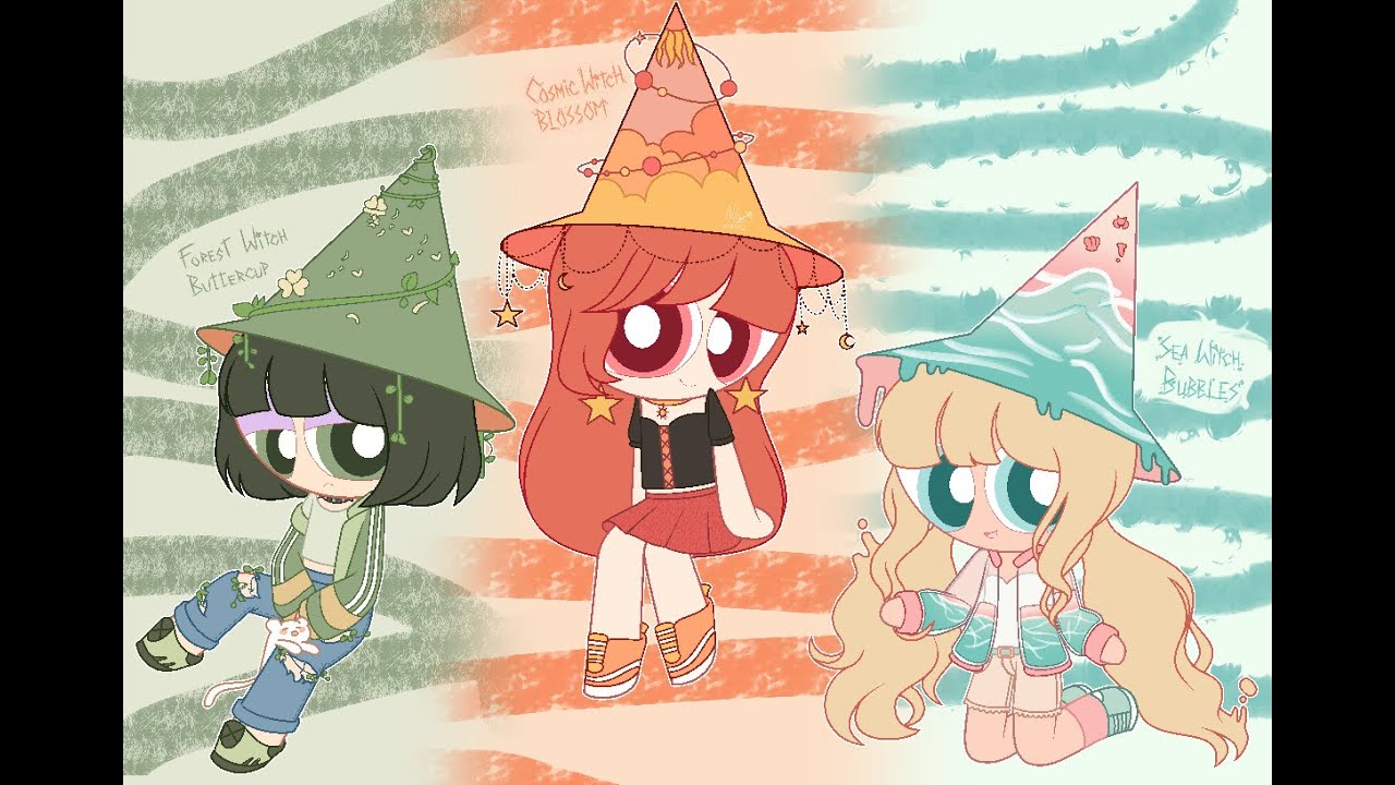 (Speedpaint PPG) Powerpuff Girls as Witches - YouTube