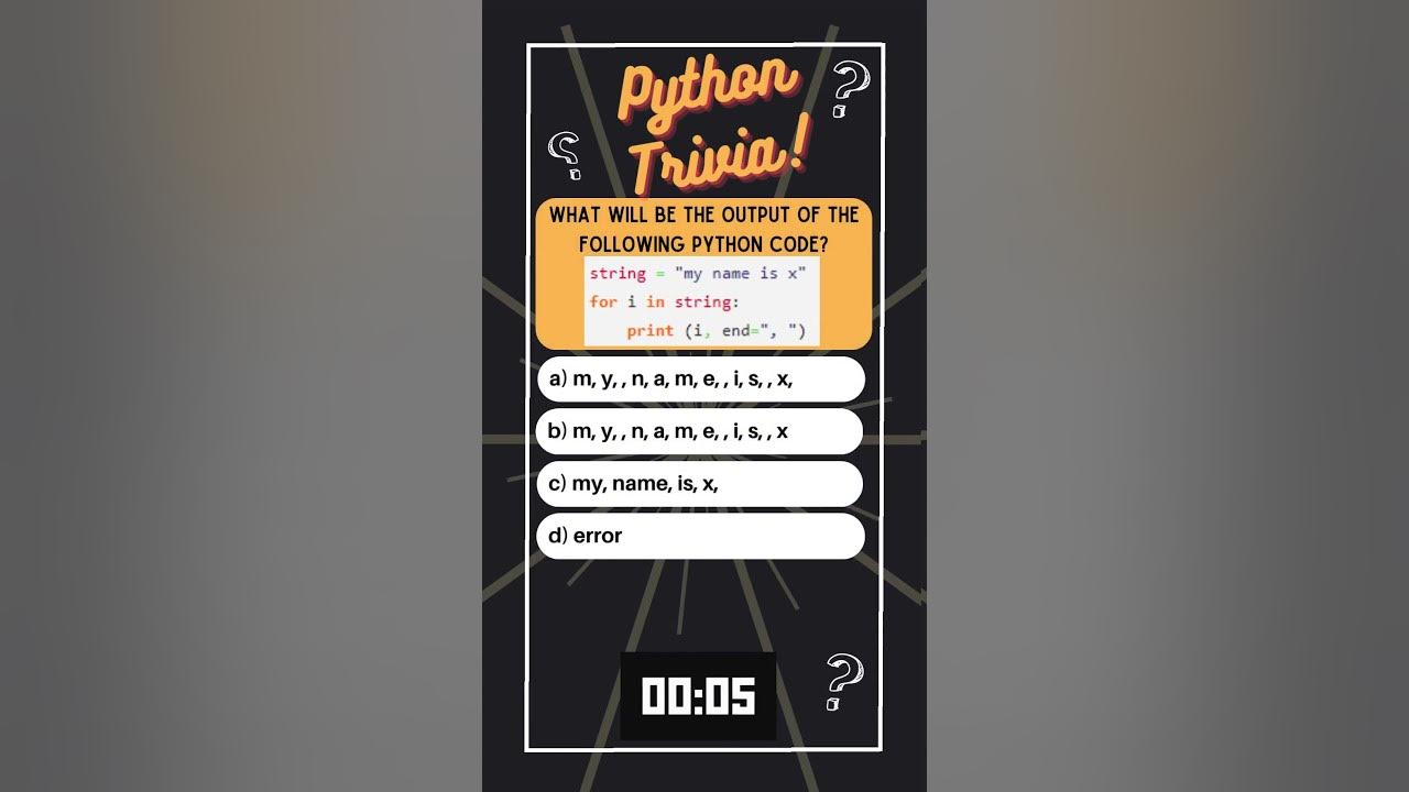 Python Trivia Loops 56 #coding #python #techcommunity #shorts #trending #viral #datascience ...