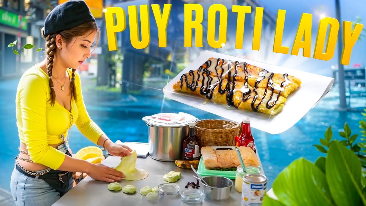 The Most Famous ROTI LADY : Thai Street Food Bangkok - YouTube