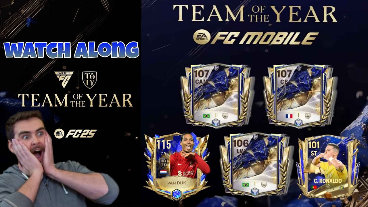 FC Mobile TOTY 2025 Watch Along| Team Of The Year - YouTube