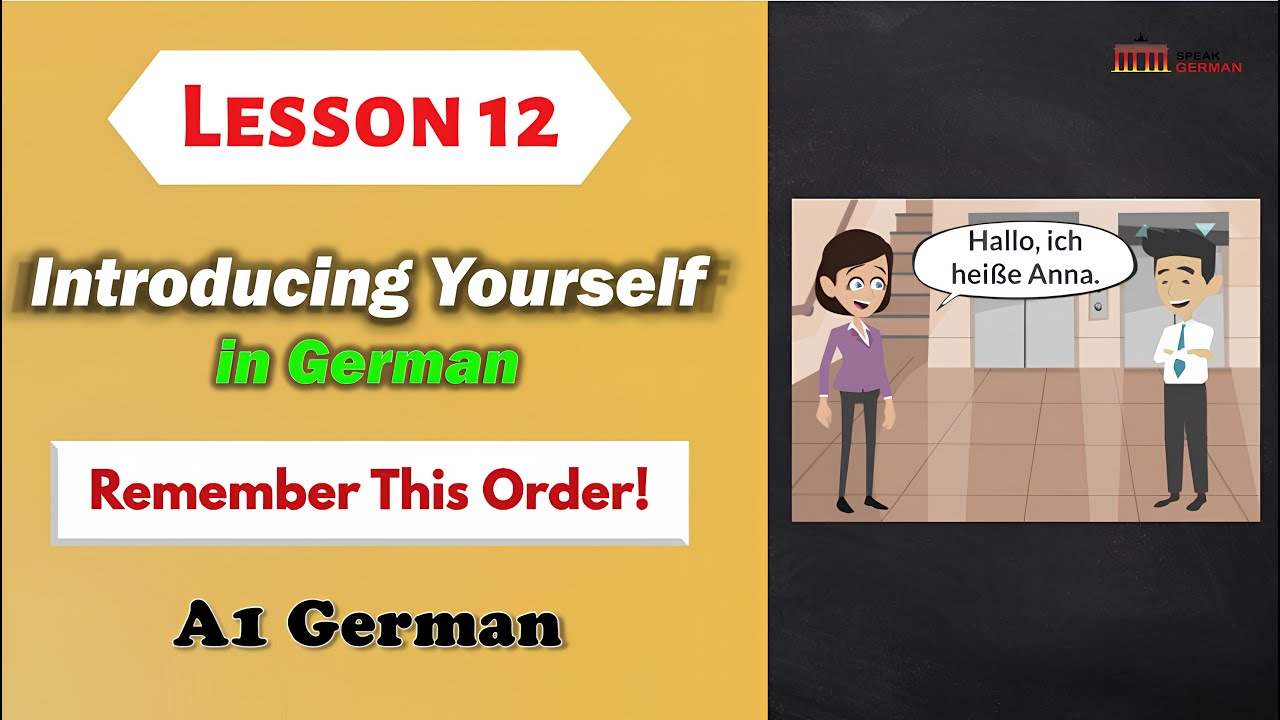 Introduce Yourself in German | Beginner German | Deutsch Lernen - YouTube