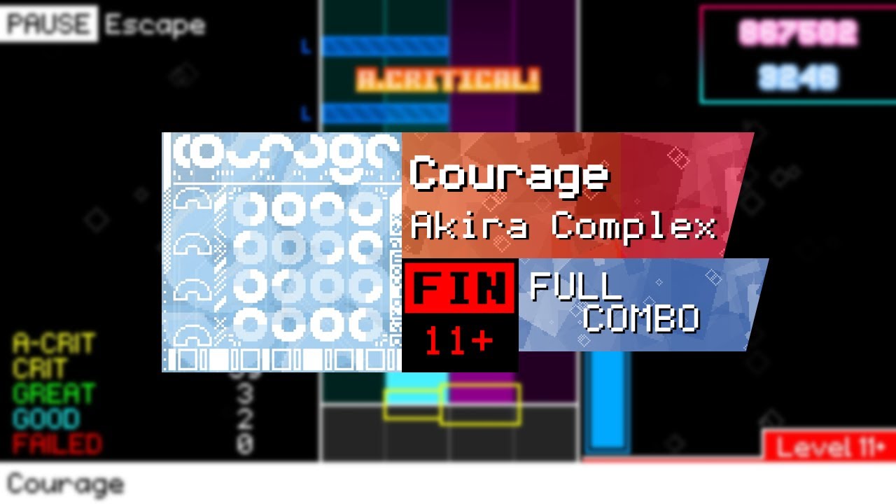 [vivid/stasis] Courage - Akira Complex | Finale Lvl. 11+ | Full Combo ...