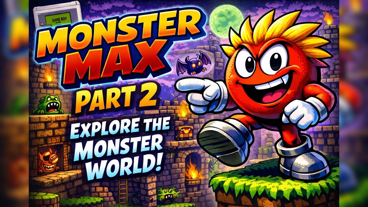 Monster Max (GB) -Part 2: Explore the Monster World Further! - YouTube