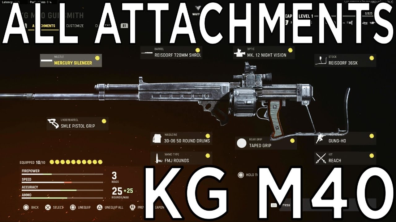 🛑All attachments for the new Kg m/40 (KG M40) on Call of Duty Vanguard PS5 Gameplay - YouTube