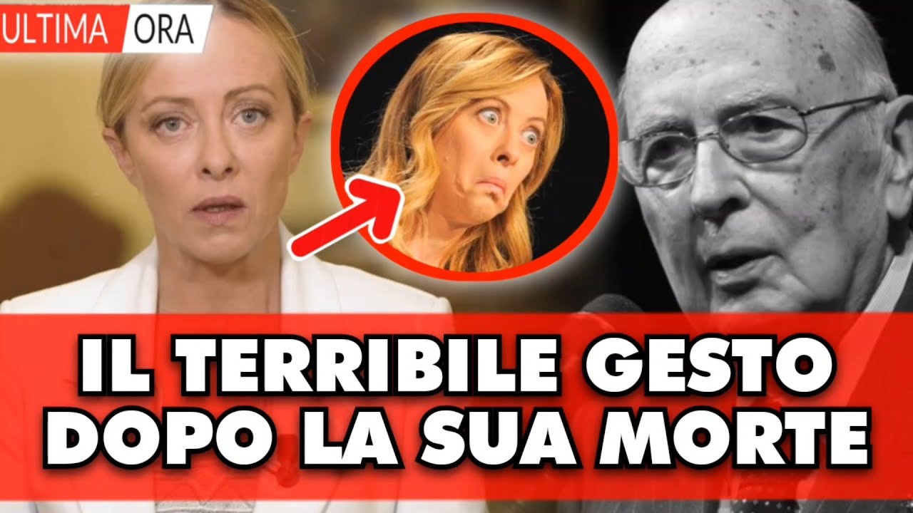 Giorgia Meloni, il terribile gesto dopo la morte di Giorgio Napolitano ...