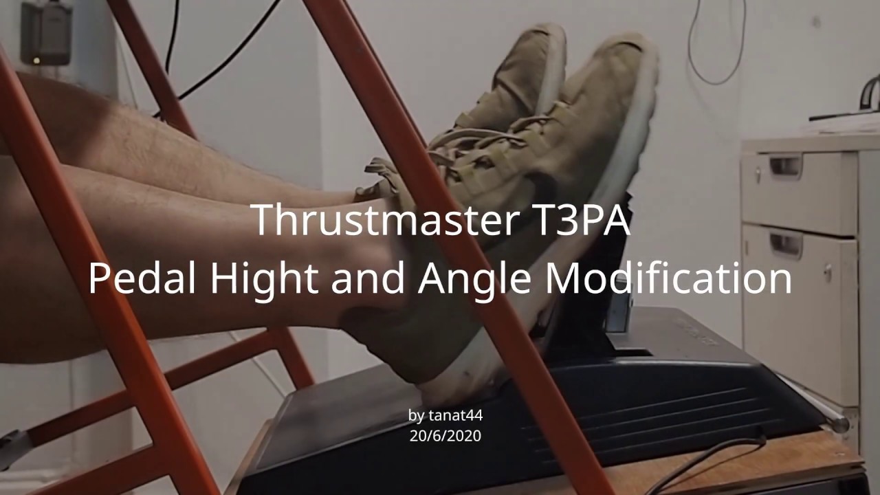 Thrustmaster T3PA Pedal Attachment DIY - YouTube