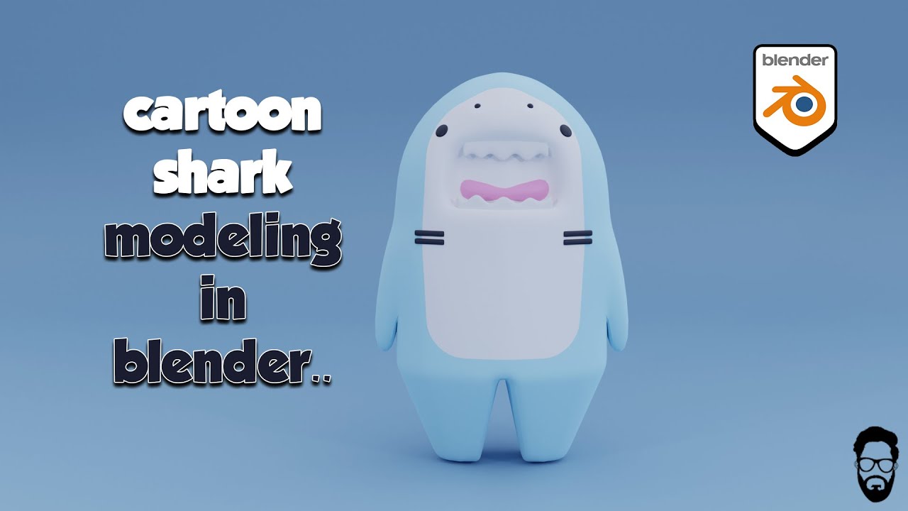 3D Shark Modeling And Texturing in Blender-mds design - YouTube