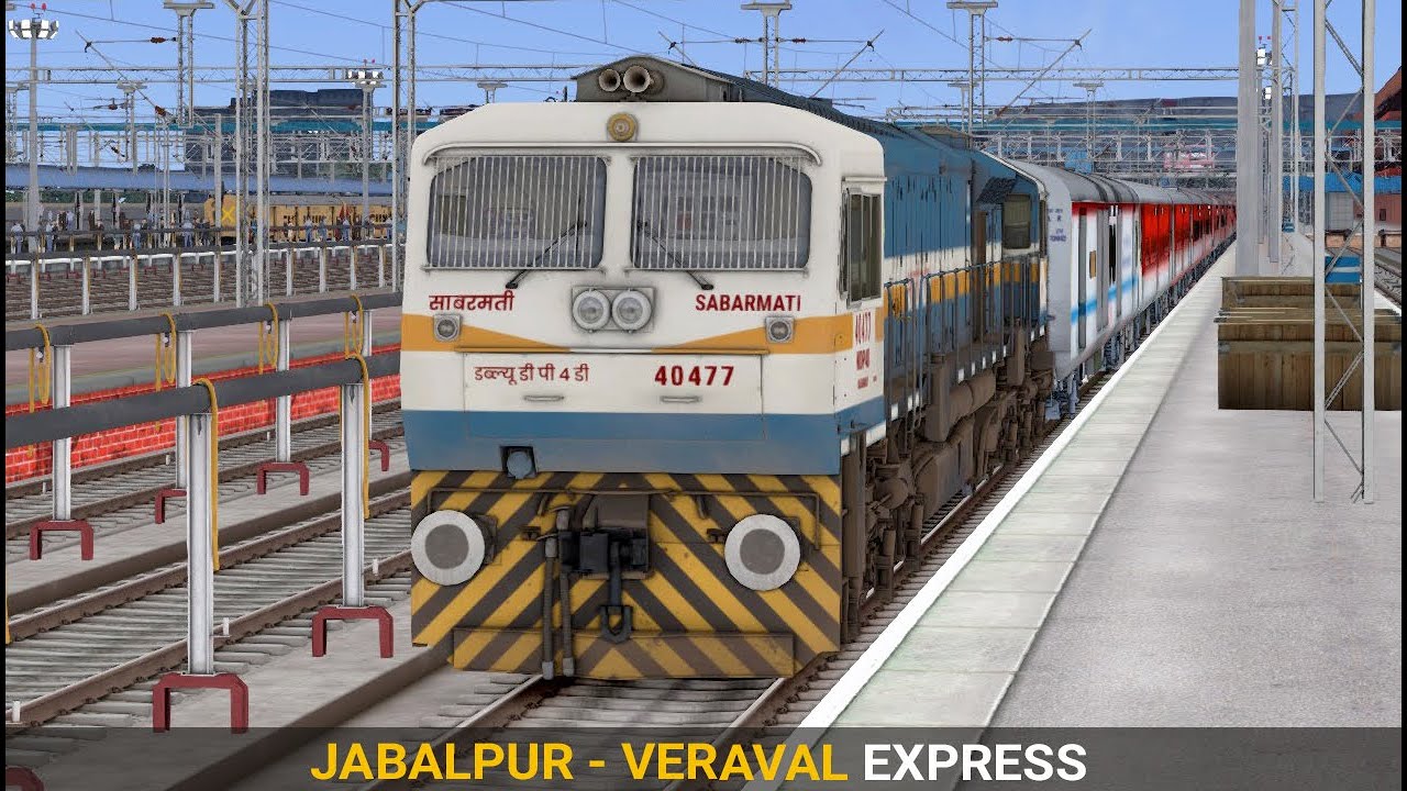11464 Jabalpur - Veraval Express | Train Simulator | Indian Train ...