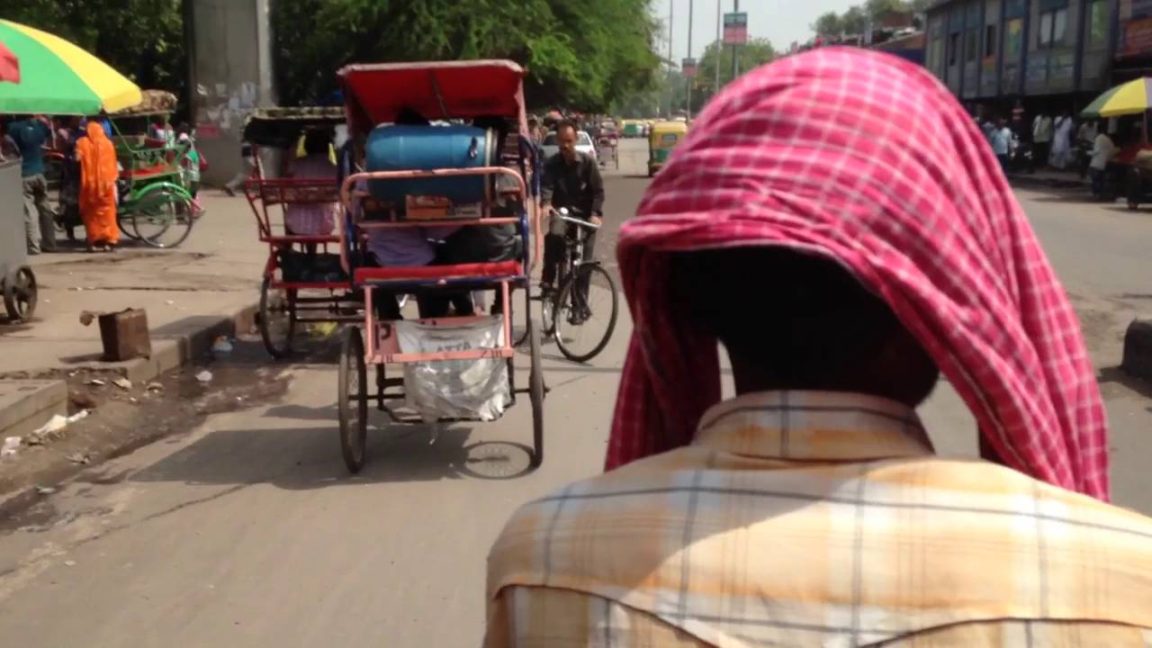 Indian Bicycle Taxi / Rickshaw - YouTube