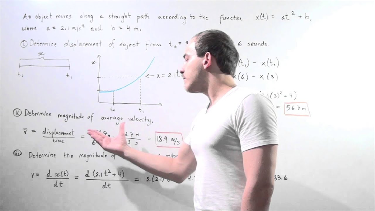 Instantaneous Velocity Example - YouTube
