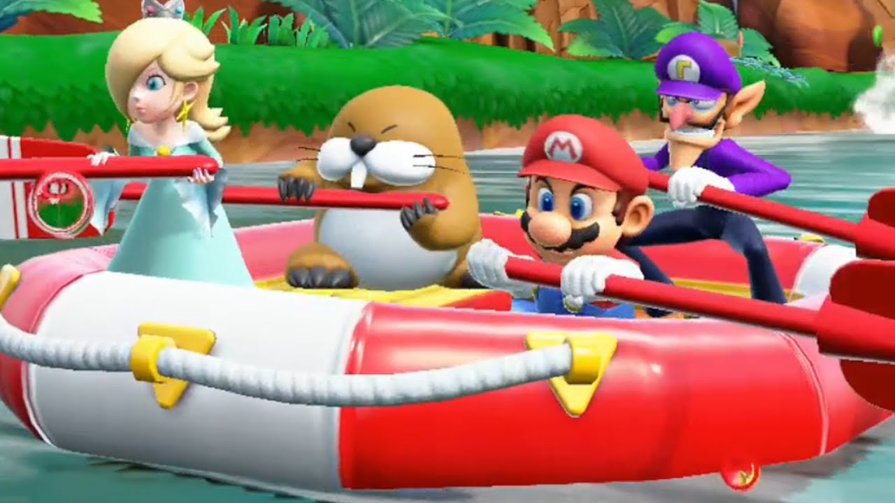 Super Mario Party - River Survival - #05 - 4 Player Versus - YouTube
