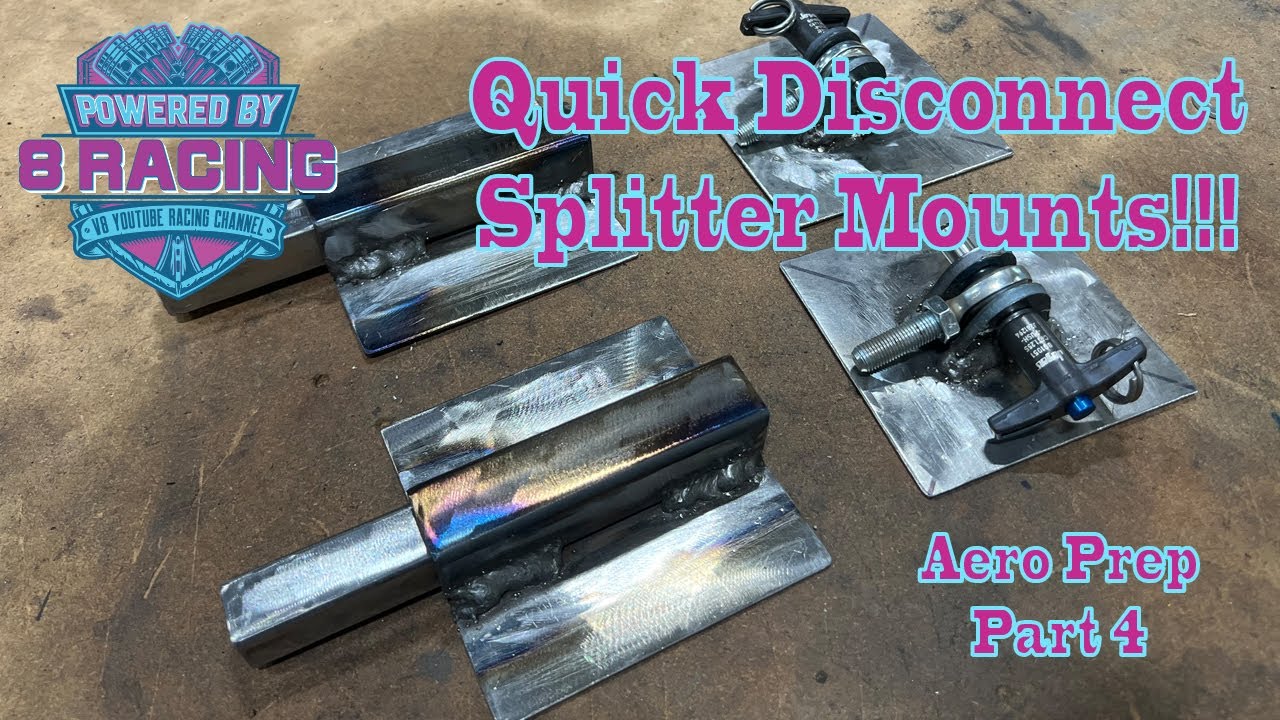 Quick Disconnect Splitter Mounts!!! Corvette Time Attack Aero Prep Part ...
