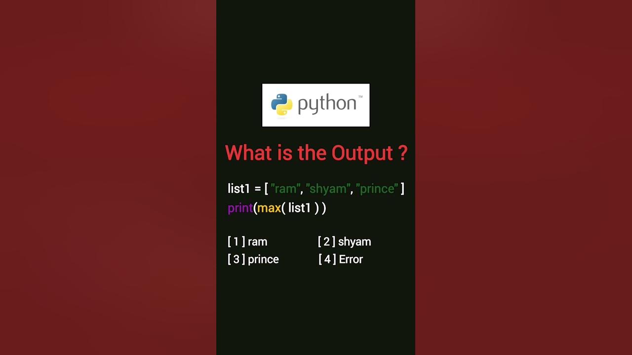 Comment Your Output 🧑💻🖥️ Youtube