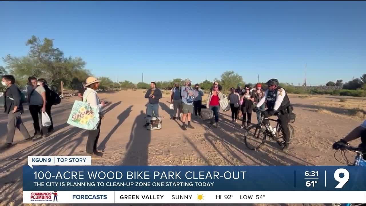 A look at the 100-Acre Wood as city of Tucson begins clear-out - YouTube