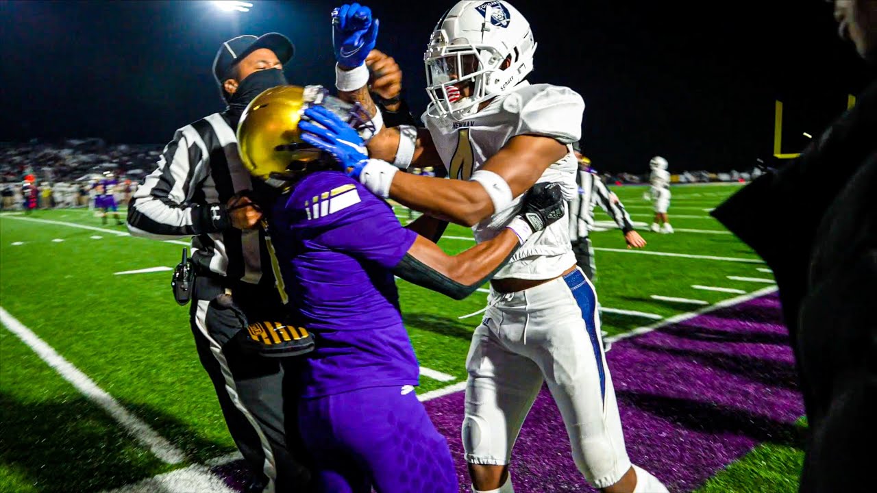 THE MOST INTENSE HS FOOTBALL GAME IVE EVER SEEN! (THINGS GOT HEATED ...