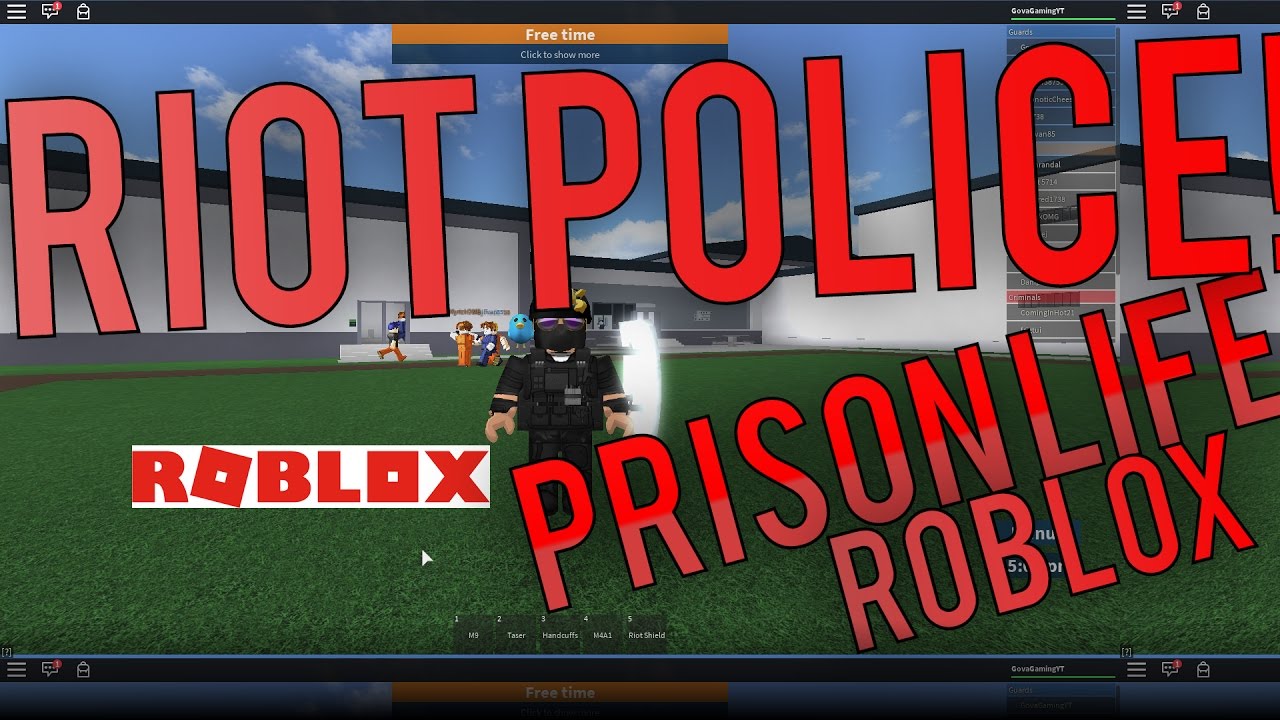 Playing As Riot Police | ROBLOX | Prison Life! - YouTube