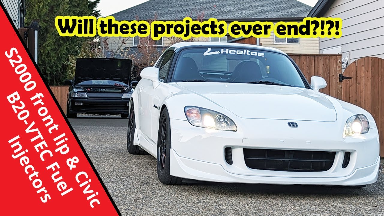 S2K Bumper Lip On, Wonder Civic Injectors Out - YouTube