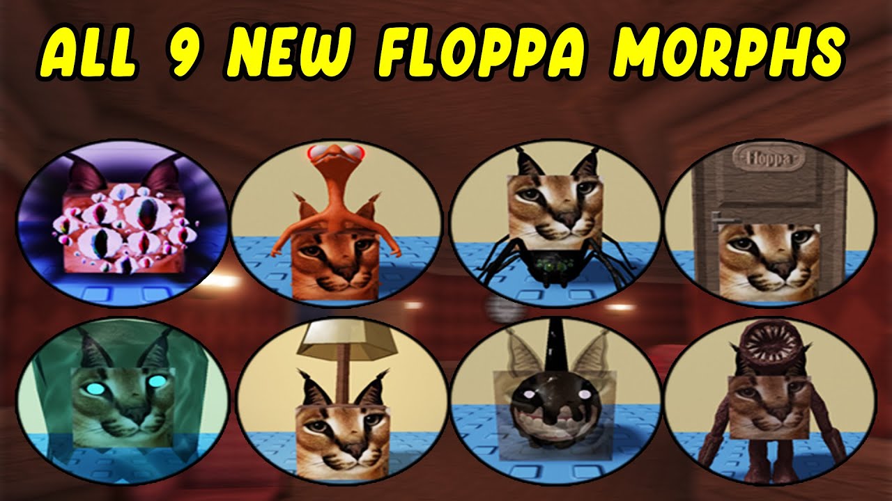 UPDATE - How To Find ALL 9 NEW FLOPPA MORPHS in Find The Floppa Morphs ...