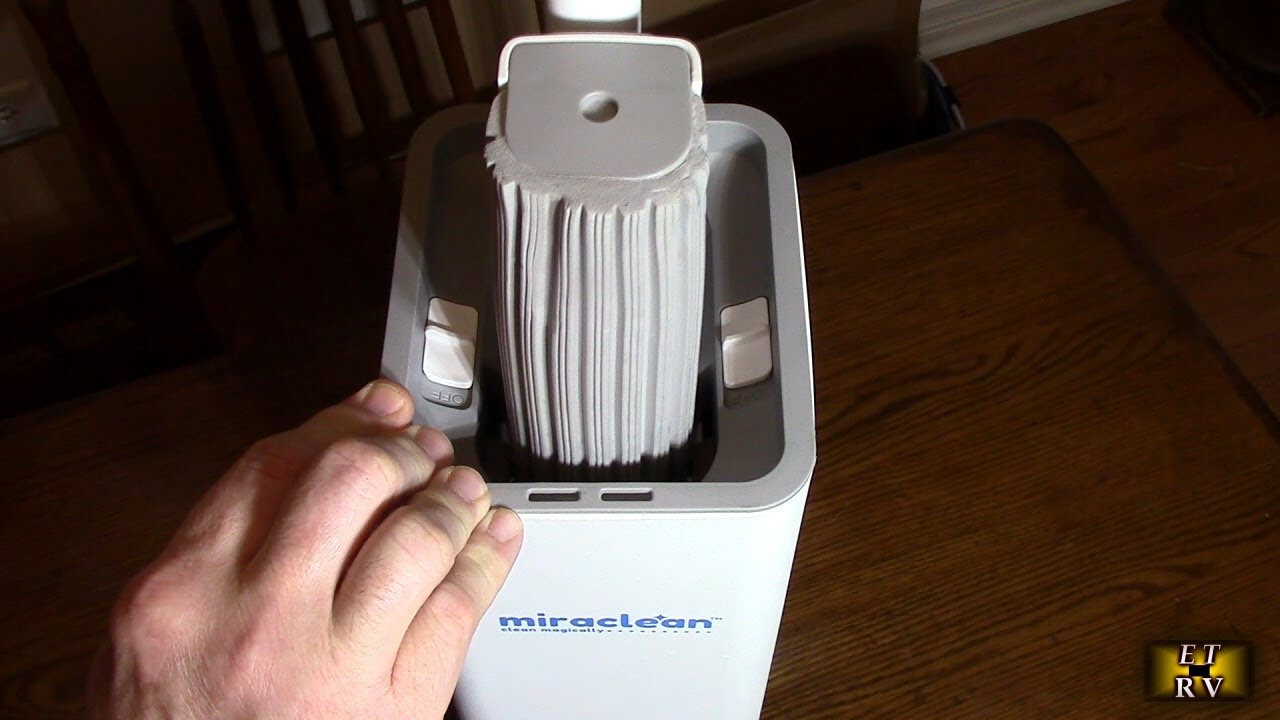 MIRACLEAN "MysticPress" PVA Mop/Bucket Set - 1 Gallon Bucket, 56" Pole ...