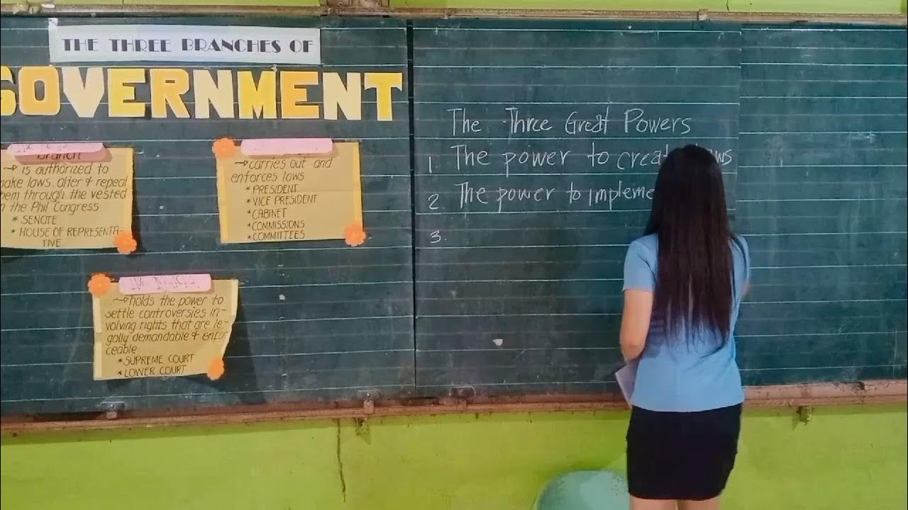 THREE BRANCHES OF THE GOVERNMENT (Teaching Demonstration) - YouTube