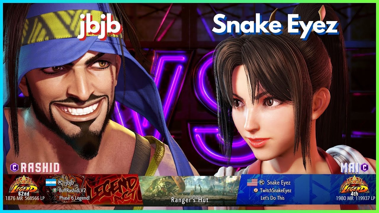 Street Fighter 6 - jbjb (Rashid) vs Snake Eyez (Mai) - YouTube