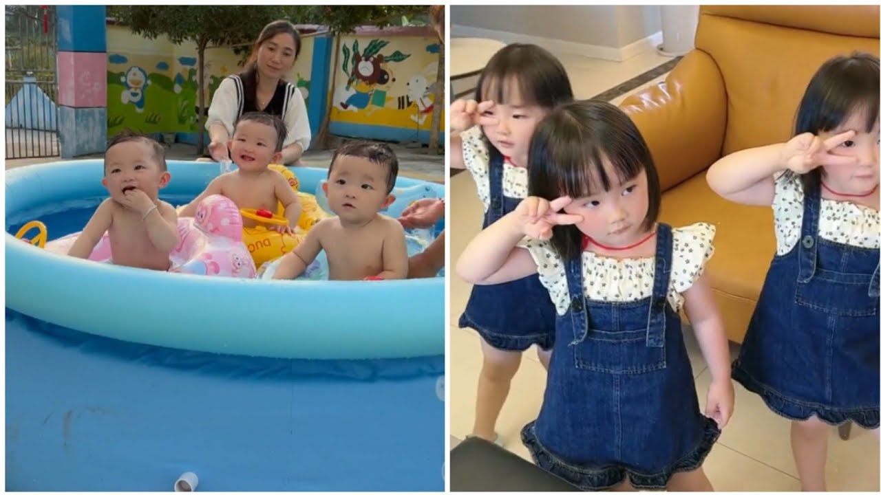 the cutest triplets 🥰 ever - YouTube