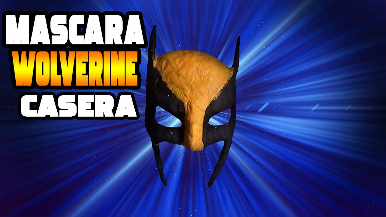 como hacer la mascara de wolverine - YouTube