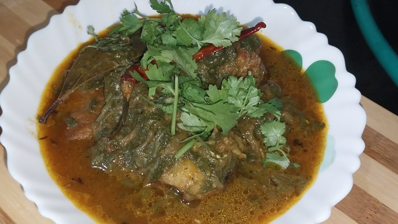 Mutton Palak (Mutton curry Indian dish) Palak gosht recipe # ...