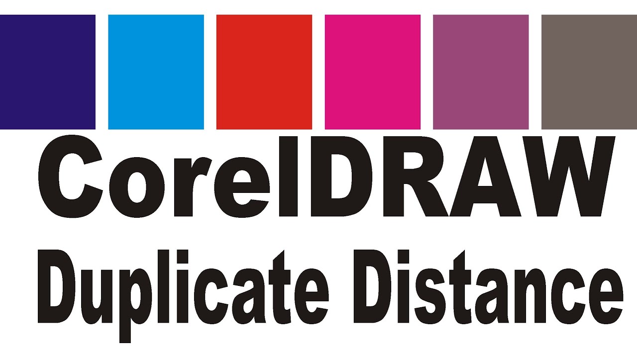 how to set duplicate distance in Corel draw | Lunar Computer College ...