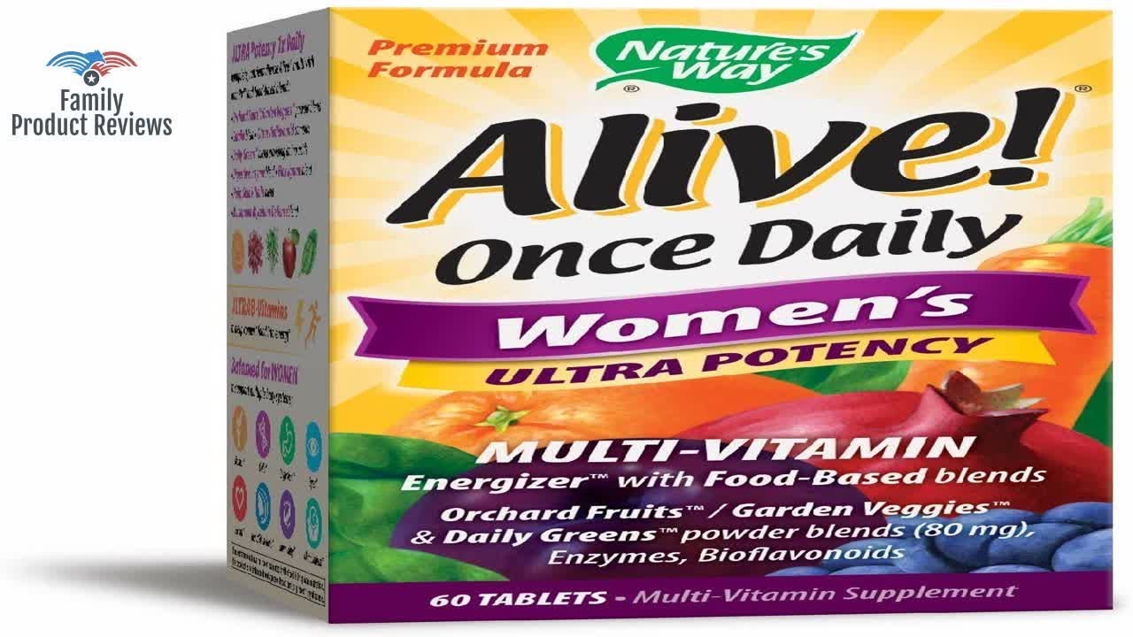Nature's Way Alive! Once Daily Women's Multivitamin Ultra Potency Food ...
