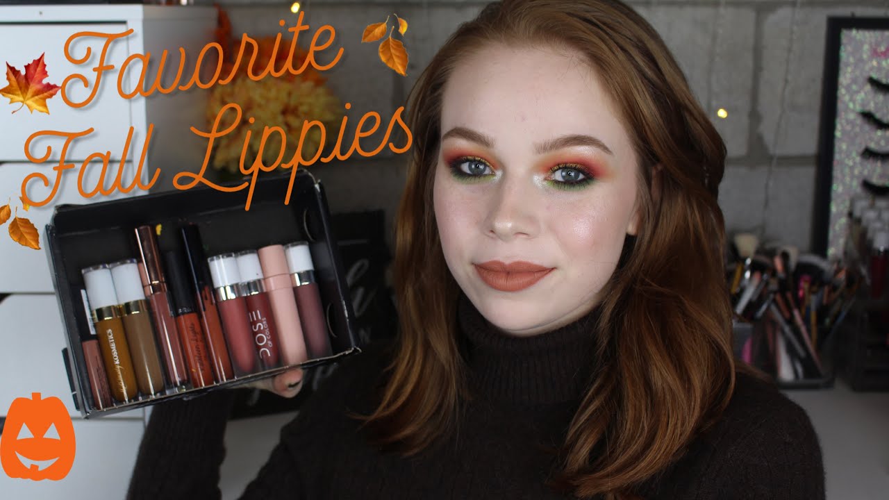 My Top 10 Fall Lippies | Comparisons + Lip Swatches - YouTube