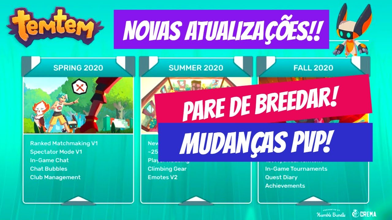 Temtem roadmap! Atualizações futuras do jogo! (Novidades para 2020 ...
